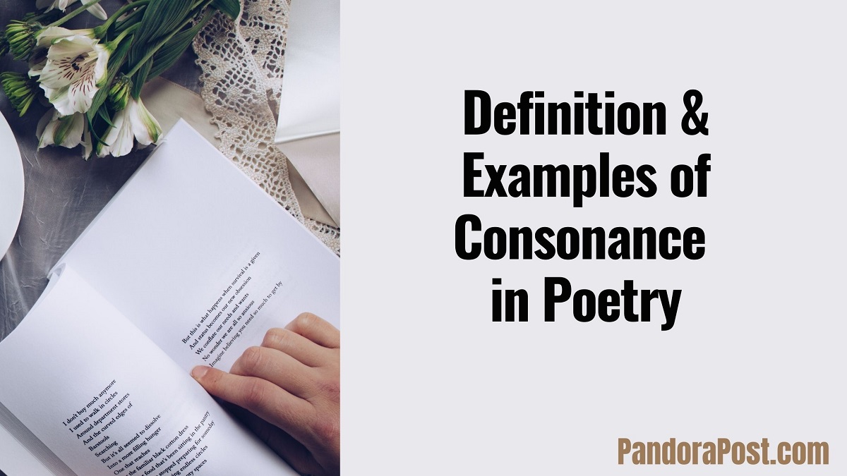Definition & Examples of Consonance in Poetry - Pandora Post